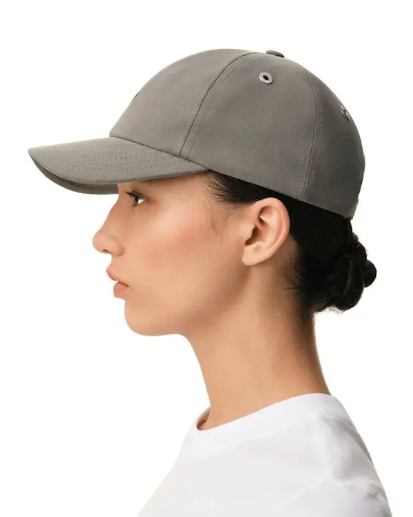 AMI Paris Baseball Cap With Embroidered Heart Logo - Grey