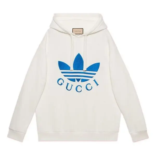 Gucci X Adidas Hoodie - White/blue