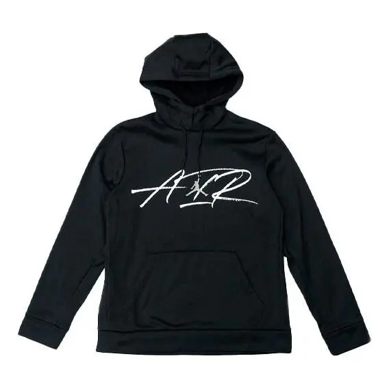 JORDAN Air Therma Graphic Hooded Pullover - Black