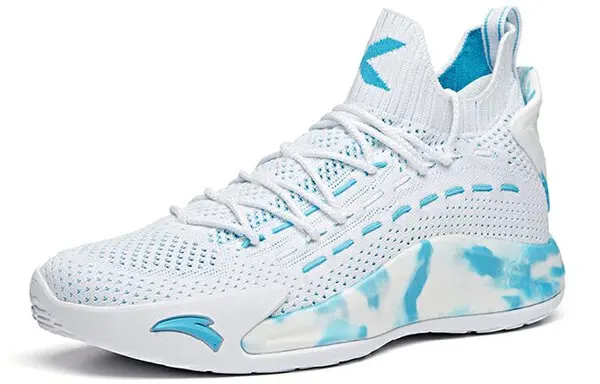 ANTA Klay Thompson 5 Low Athletic Sneakers - White/blue