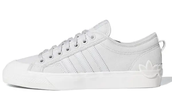 Adidas Nizza Low Top Sneakers With Oversized Heel Logo