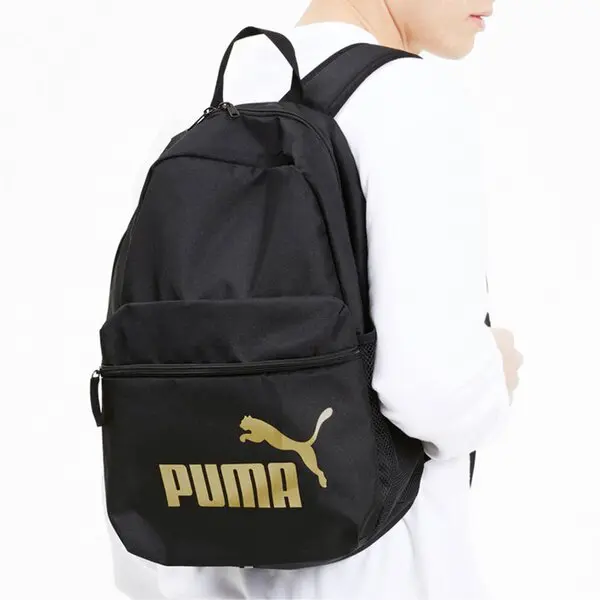 PUMA Phase Backpack - Black/gold