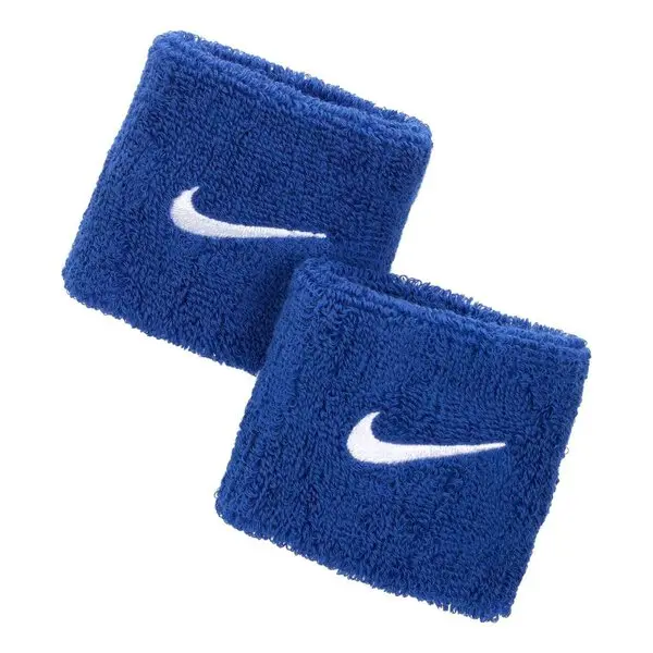 Nike Swoosh Wristband 'blue White - Blue/white