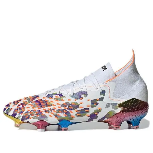 Adidas Predator Freak.1 X Stella Mccartney 'demonskin Leopard Earth Explorer - Cloud White/core Black/signal Orange