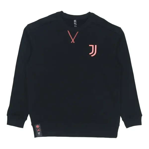 Adidas Juventus Embroidered Logo Pullover - Black