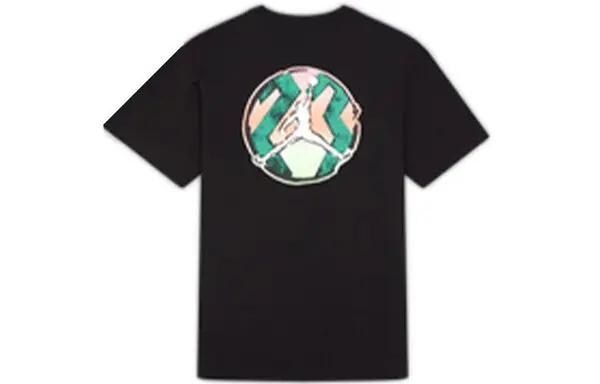 JORDAN Dna Printing Alphabet Large Logo Short Sleeve Black - Default Color