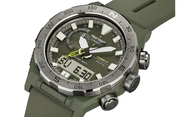 Casio Pro Trek Analog-digital Watch With Solar Power