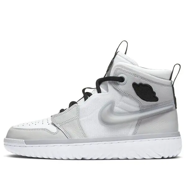 JORDAN 1 React High Top Sneakers - White/grey Fog