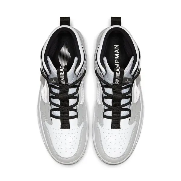 JORDAN 1 React High Top Sneakers - White/grey Fog