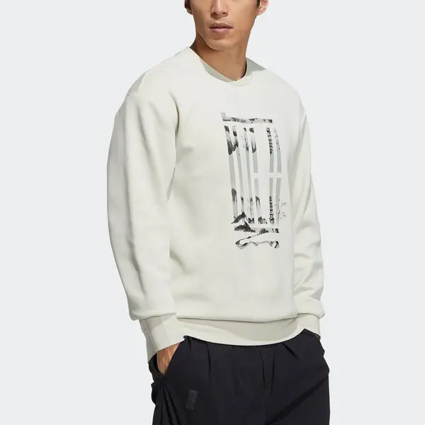 Adidas Wj Logo Graphic Crewneck Pullover