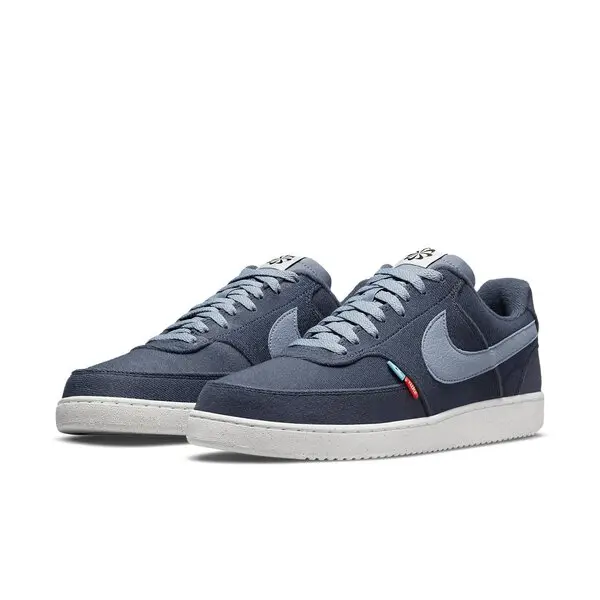Nike Court Vision Low Next Nature "thunder Blue" Sneakers - Blue/white