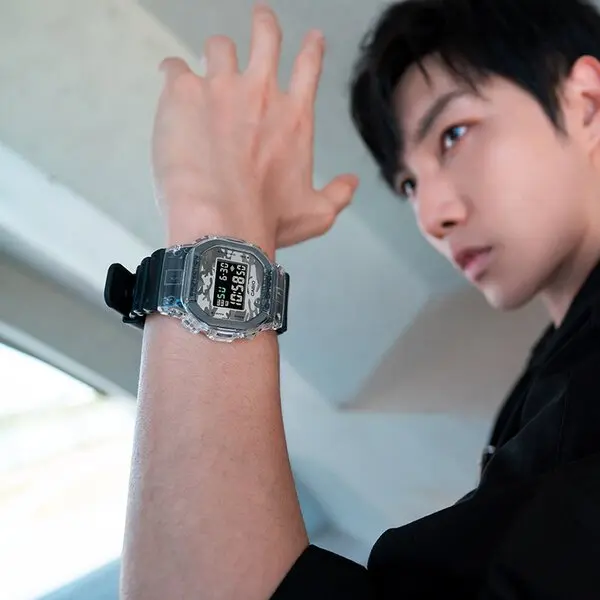 Casio G-shock Square Camouflage Watch - Black