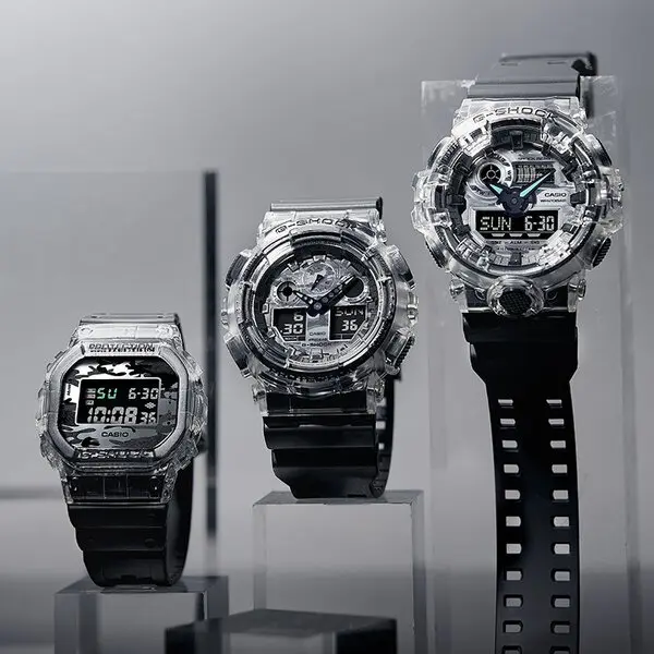 Casio G-shock Square Camouflage Watch - Black