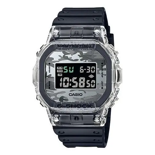 Casio G-shock Square Camouflage Watch - Black