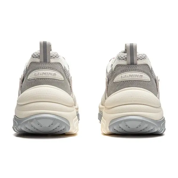 LI-NING Churui Athletic Sneakers - Beige/grey/red