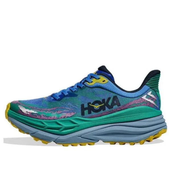 Hoka One One Stinson 7 Athletic Sneakers - Virtual Blue/tech Green