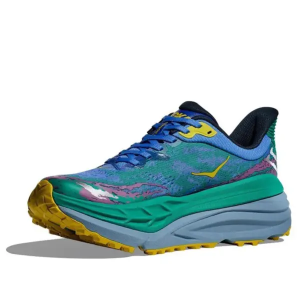 Hoka One One Stinson 7 Athletic Sneakers - Virtual Blue/tech Green