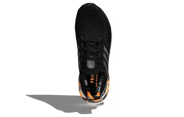 Adidas Ultraboost 20 "black Signal Orange Camo" Sneakers - Black/gray/orange