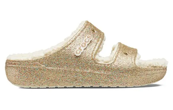 CROCS Classic Cozzzy Glitter Sandals