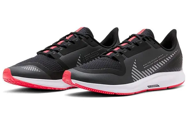 Nike Zoom Pegasus 36 Shield Athletic Sneakers - Black/green
