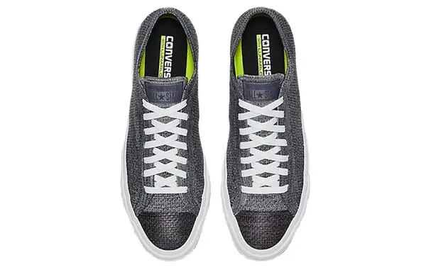 CONVERSE X Nike Chuck Taylor All Star Flyknit Low Top Sneakers - Gray/white