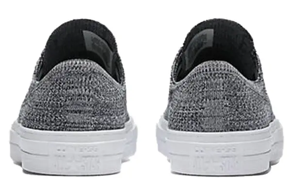 CONVERSE X Nike Chuck Taylor All Star Flyknit Low Top Sneakers - Gray/white