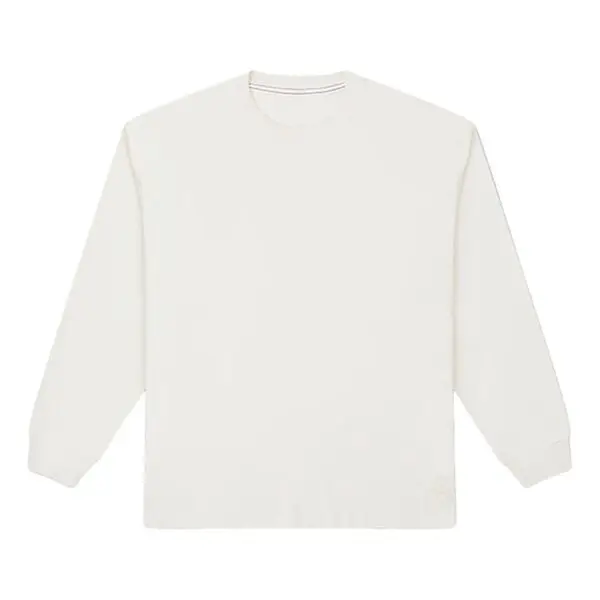 CONVERSE Gold Standard Embroidered Logo Long Sleeves T-shirt Asia Sizing - White