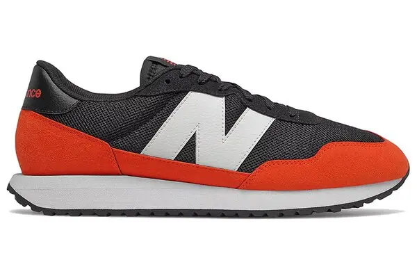 NEW BALANCE 237 Low Top Sneakers - Black/orange/white