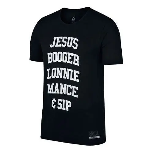 JORDAN Air Alphabet Printing Sports Short Sleeve
