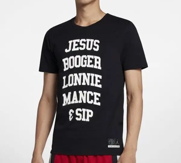 JORDAN Air Alphabet Printing Sports Short Sleeve