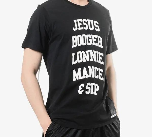 JORDAN Air Alphabet Printing Sports Short Sleeve