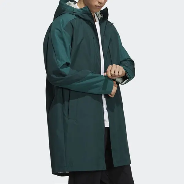 Adidas Elasticated Hooded Logo Zip-up Jacket
