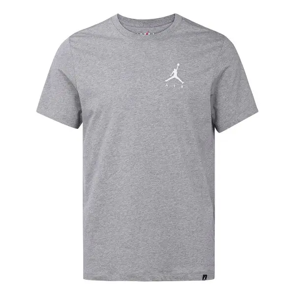 JORDAN Jumpman Air Embroidered T-shirt 'grey - Grey/white