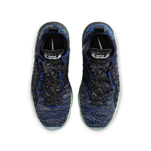 Nike Lebron 17 "constellations" High Top Sneakers - Blue/black