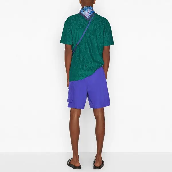 Dior Ss21 Oblique Printing Cotton Round Neck Short Sleeve
