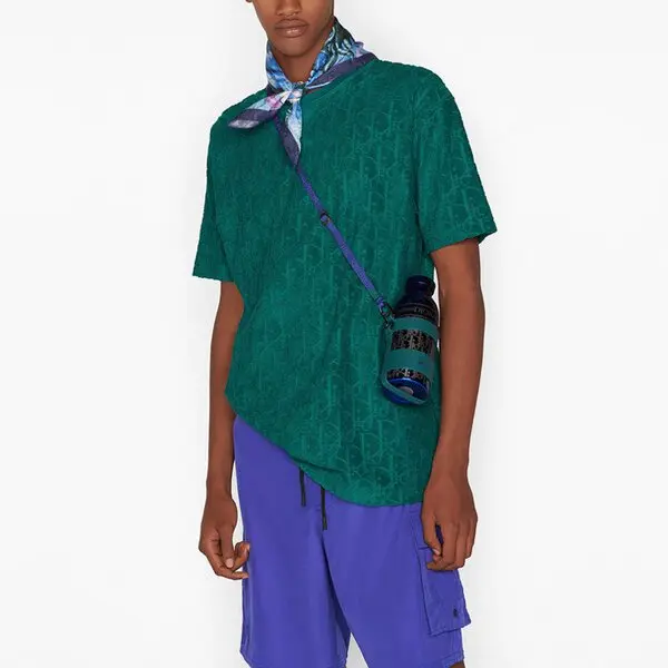 Dior Ss21 Oblique Printing Cotton Round Neck Short Sleeve
