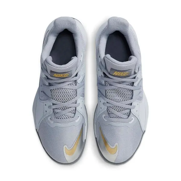 Nike Fly.by Mid Basketball Sneakers - Gray/gold