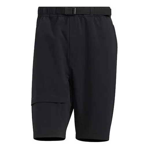 Adidas Sports Shorts With Belted Waist - Multi-color