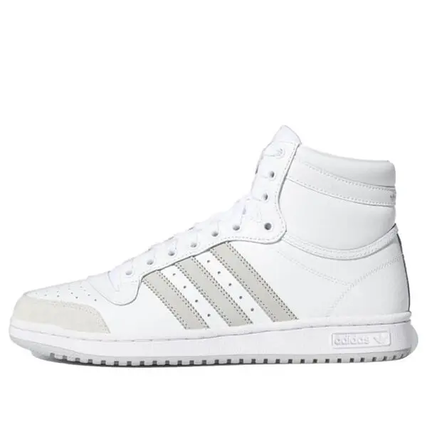 Adidas Top Ten High Top Sneakers - White/grey
