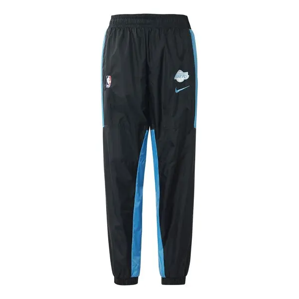 Nike Los Angeles Lakers Colorblock Sports Training Knit Long Pants/trousers Autumn - Black