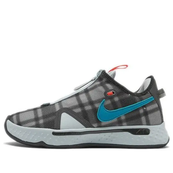 Nike Pg 4 "plaid" Basketball Sneakers - Black/grey