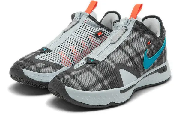 Nike Pg 4 "plaid" Basketball Sneakers - Black/grey