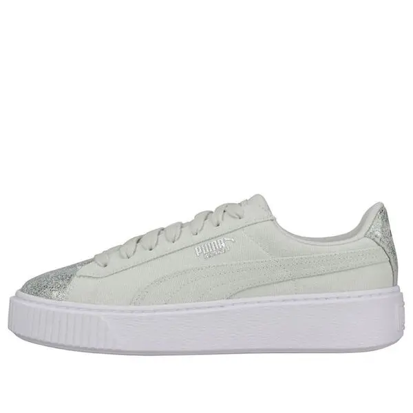 PUMA Basket Platform Low Top Sneakers - Peppermint Green