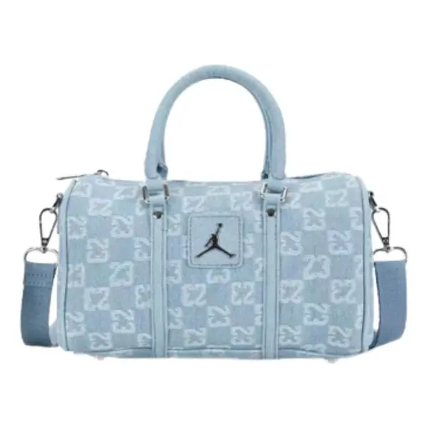 JORDAN Monogram Duffle Bag - Light Blue/white