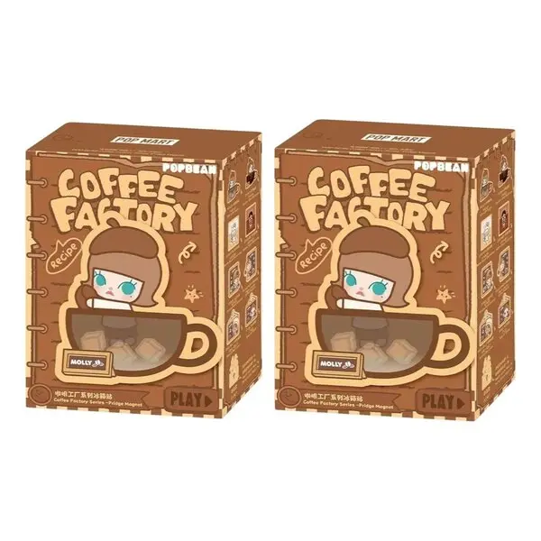 POP MART Pop Bean Coffee Factory Fridge Magnet Sealed Case - Multi-color