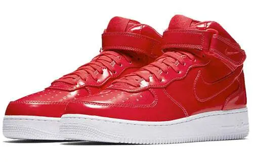 Nike Force 1 Mid '07 Lv8 "siren " Sneakers - Red