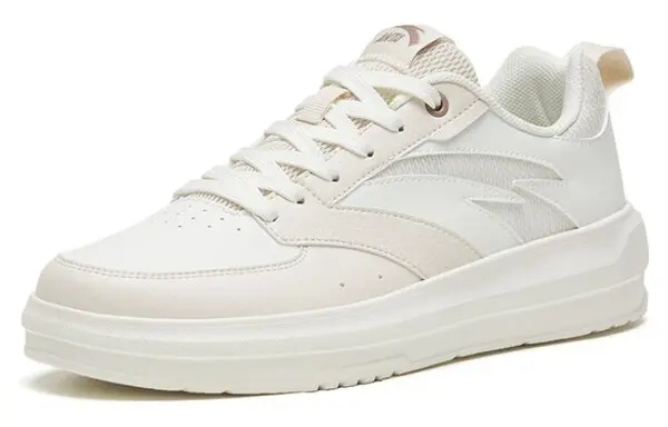 ANTA Life Series Lace-up Sneakers - White/beige