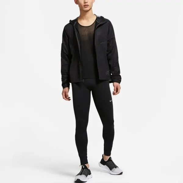 Nike Hooded Running Jacket - Black