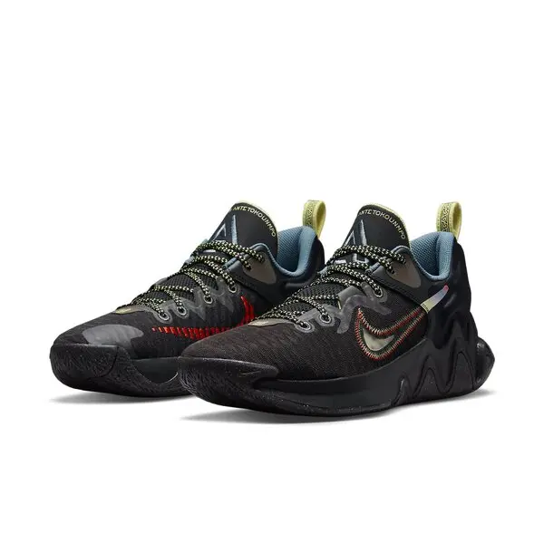 Nike Giannis Immortality "force Field" Basketball Sneakers - Black/red/blue