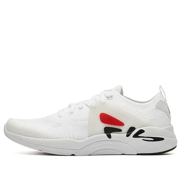 FILA Athletics Mesh Breathable Sneakers - White/red
